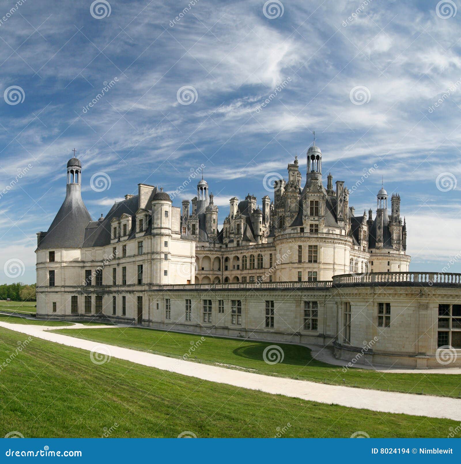 Chambord Castle stock photo. Image of house, building - 8024194