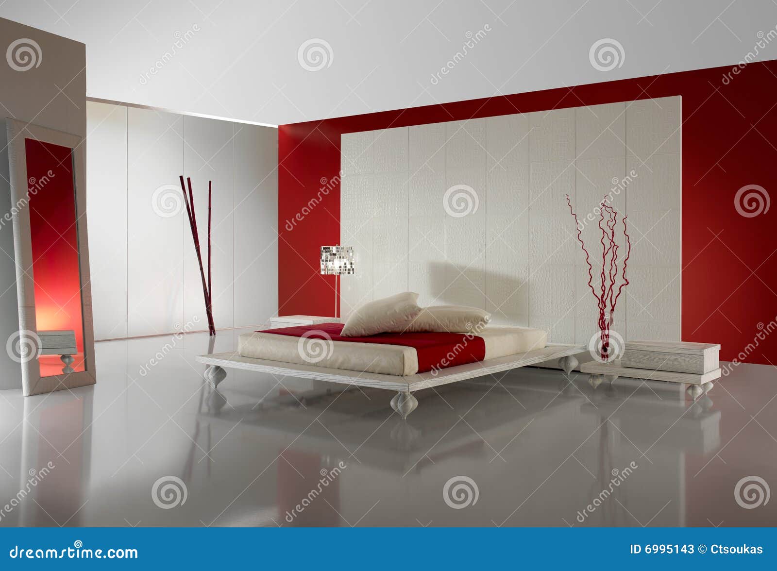 Chambre à Coucher Luxueuse Moderne Image stock - Image du décoration ...