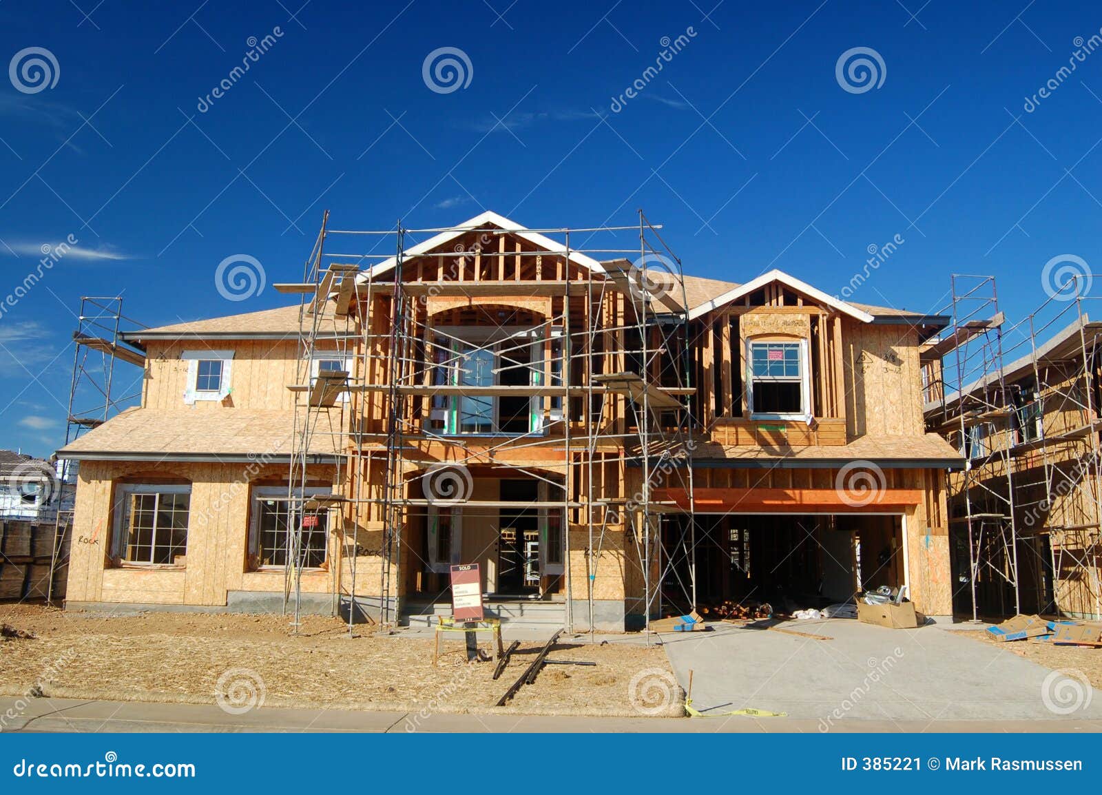 Chambre en construction image stock. Image of résidentiel - 385221