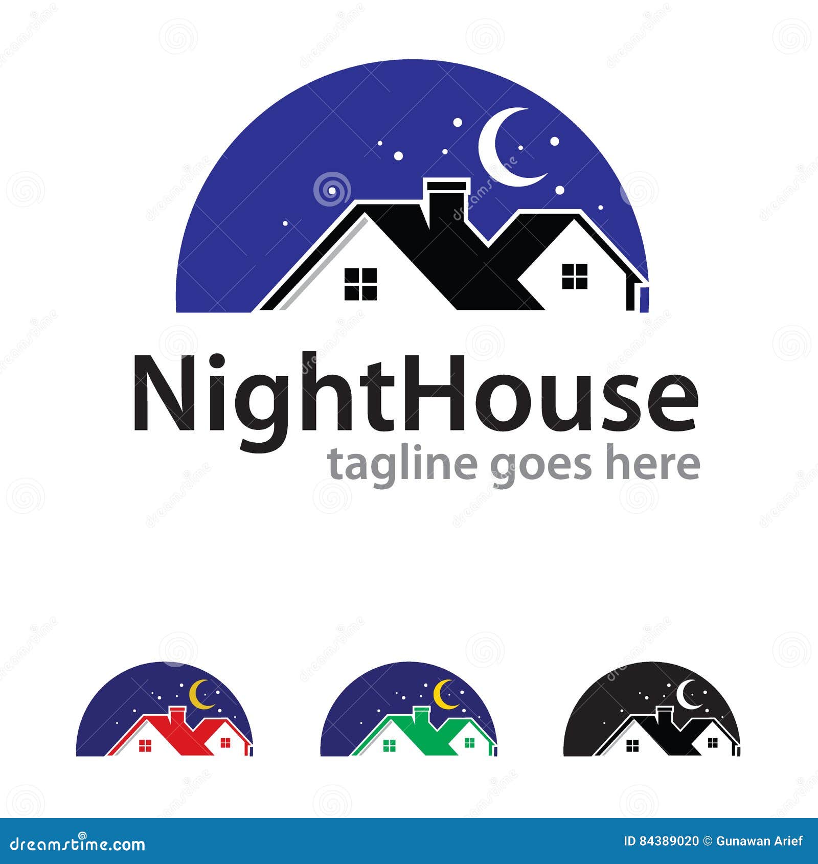 Chambre Logo Template Design Vector De Nuit Illustration de Vecteur ...