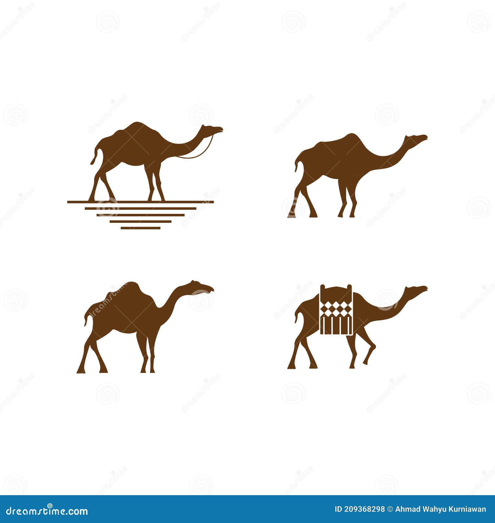 Chameau illustration de vecteur. Illustration du étiquette - 209368298