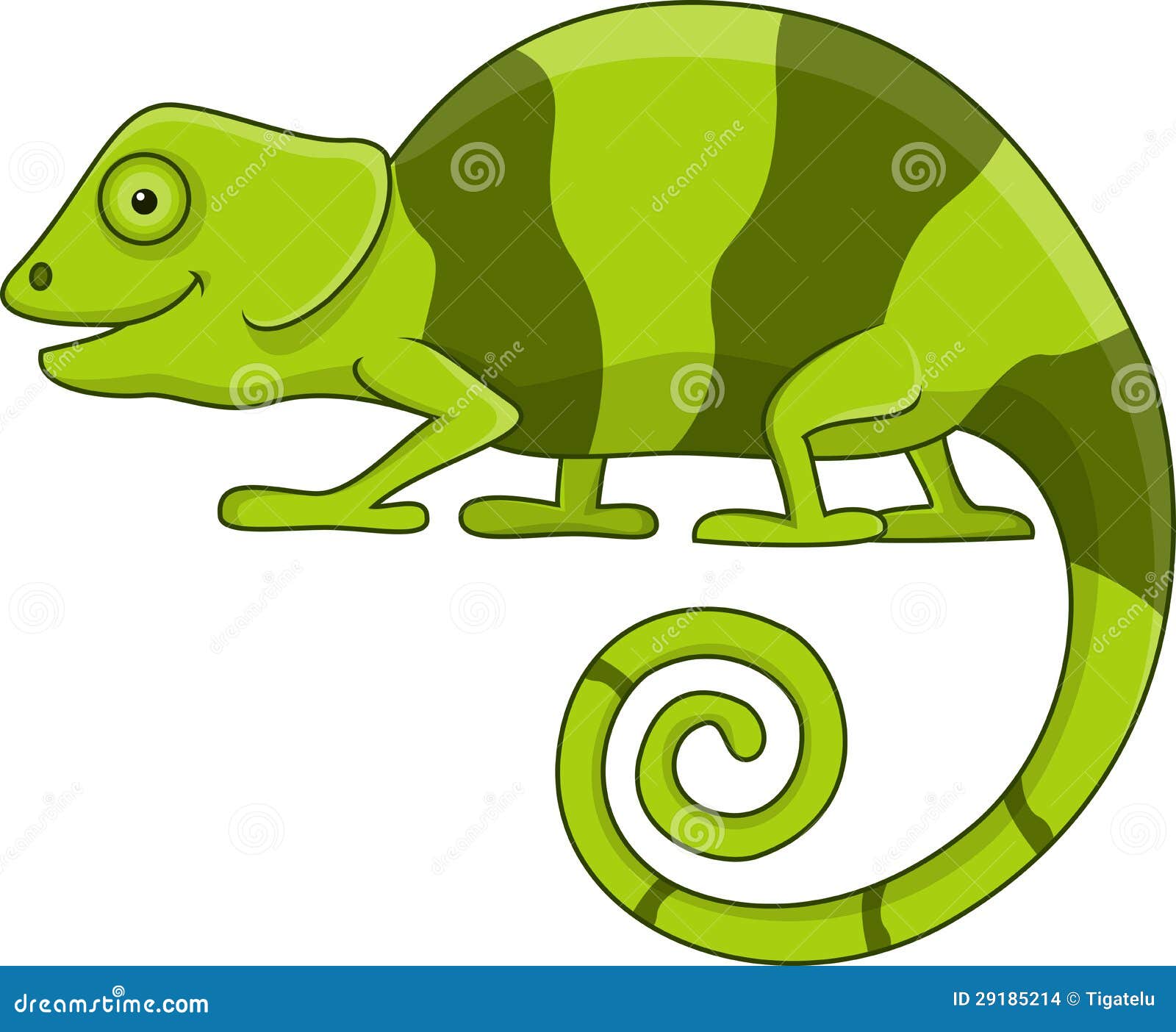Chameleon cartoon stock vector. Illustration of comic - 29185214