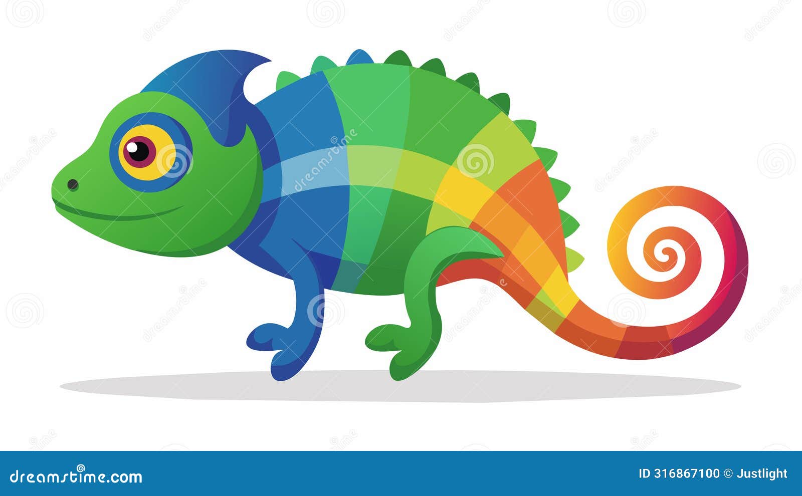 Chameleon Representing Adaptability And Data Analysis In A Modern ...