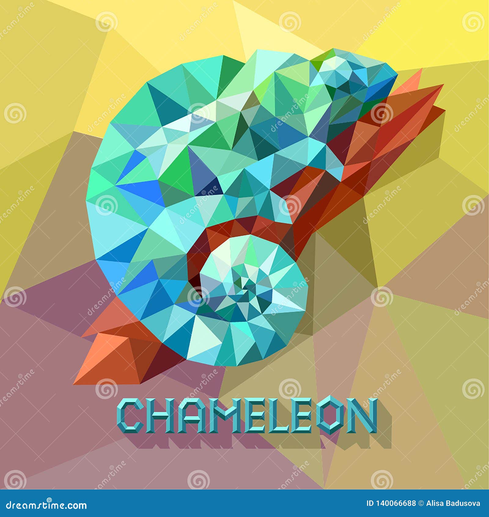Chameleon Icon. Cartoon Illustration of Walking Chameleon Vector for ...