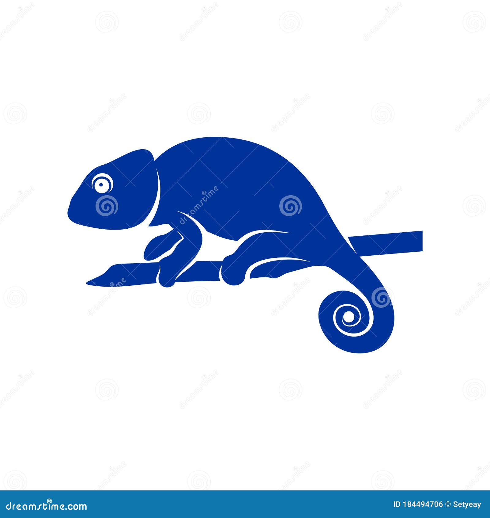 Chameleon Logo Design Vector. Icon Symbol Stock Vector - Illustration ...