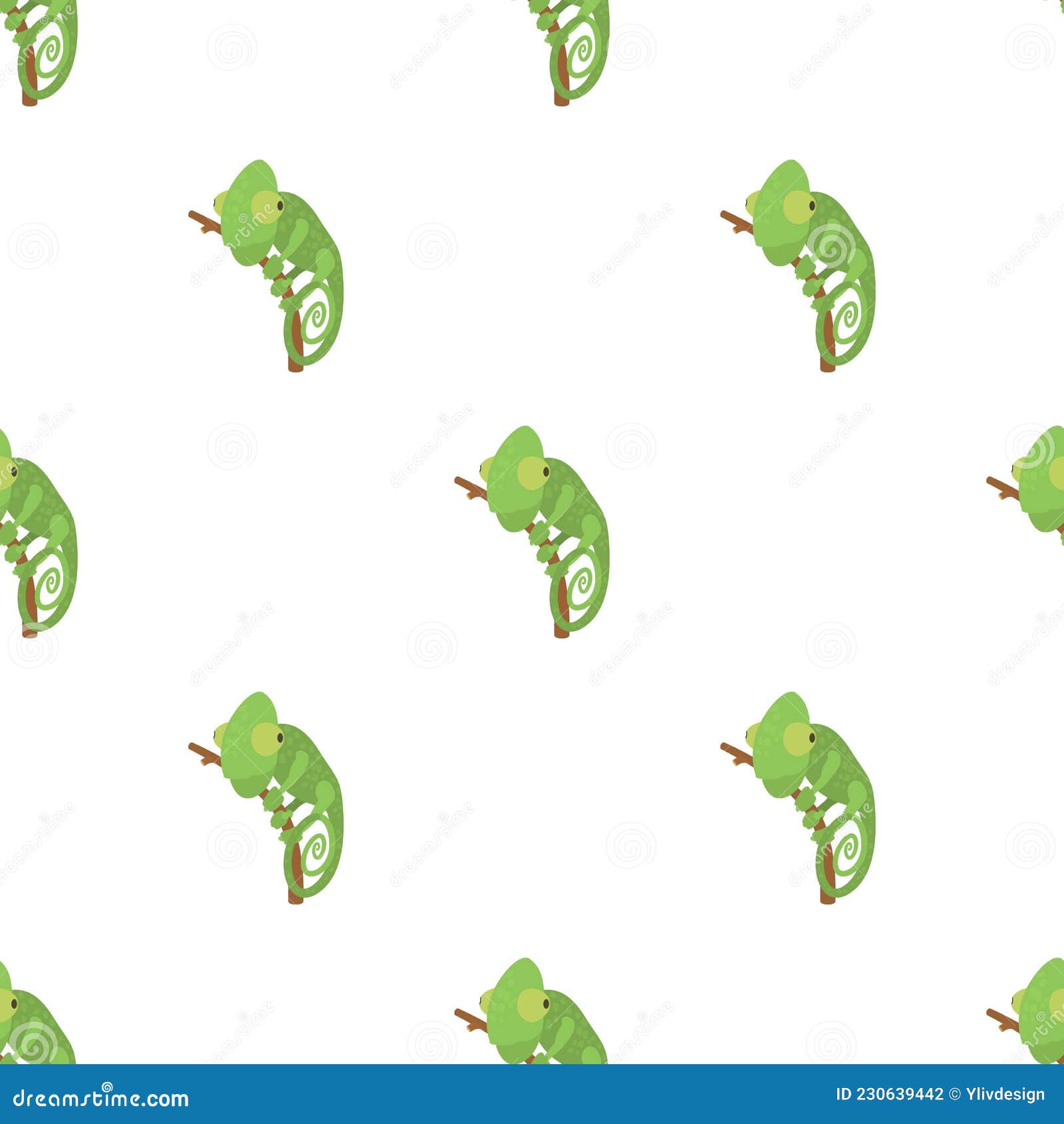 Chameleon Pattern Seamless Vector Stock Vector - Illustration of repeat ...