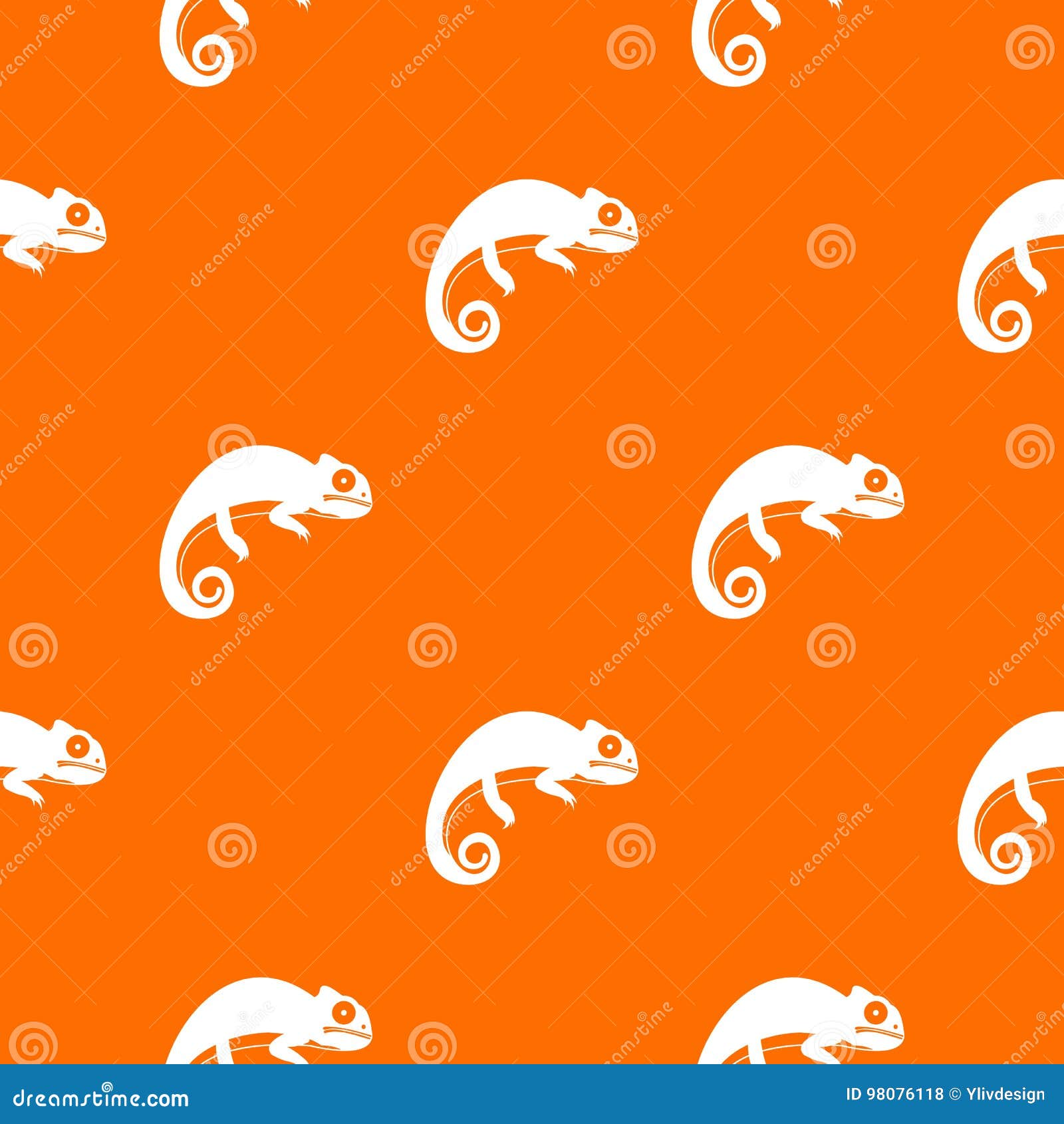 Chameleon pattern seamless stock vector. Illustration of lizard - 98076118
