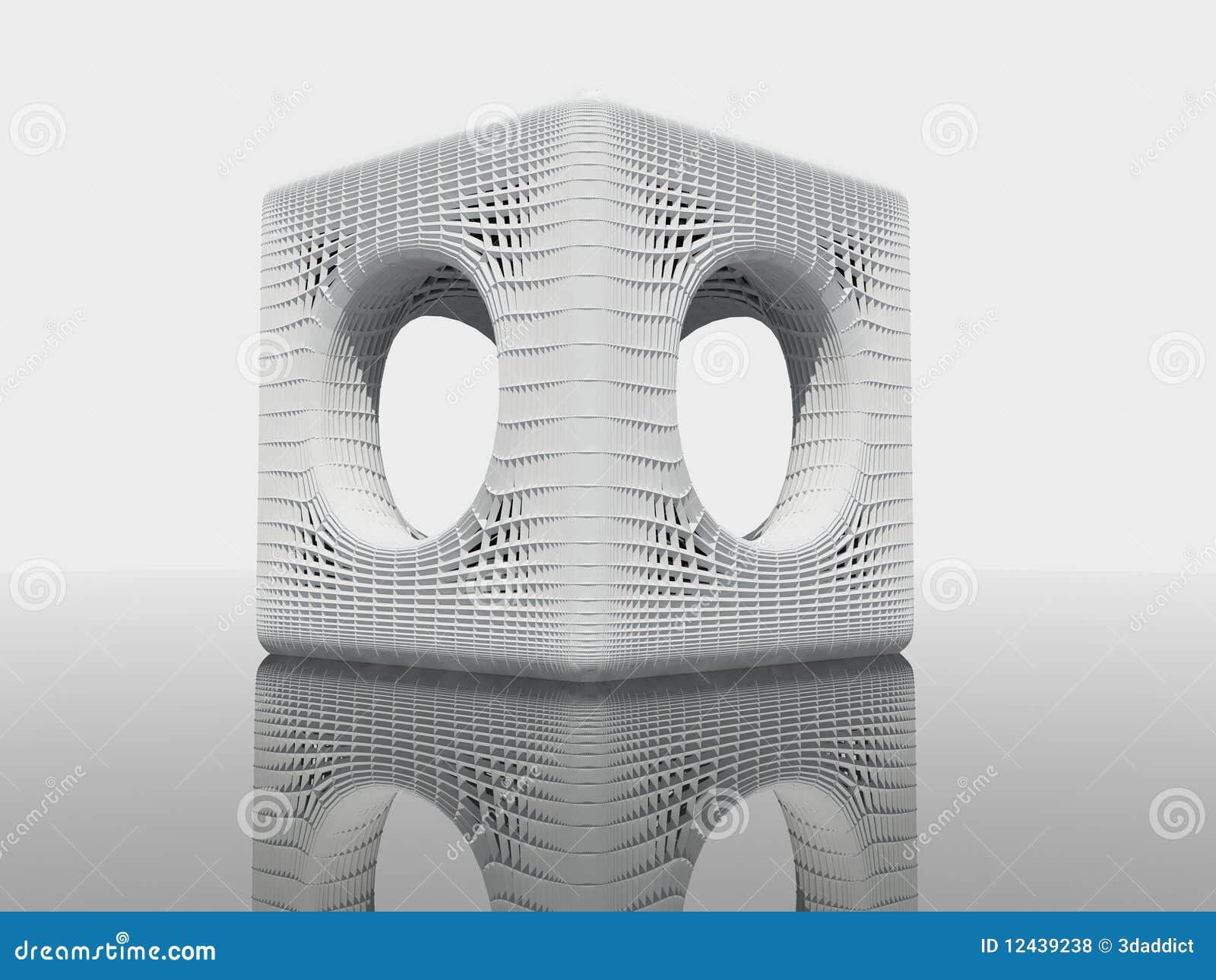 Chamfer cube stock illustration. Illustration of circle - 12439238