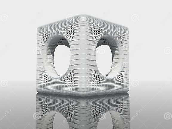 Chamfer cube stock illustration. Illustration of circle - 12439238