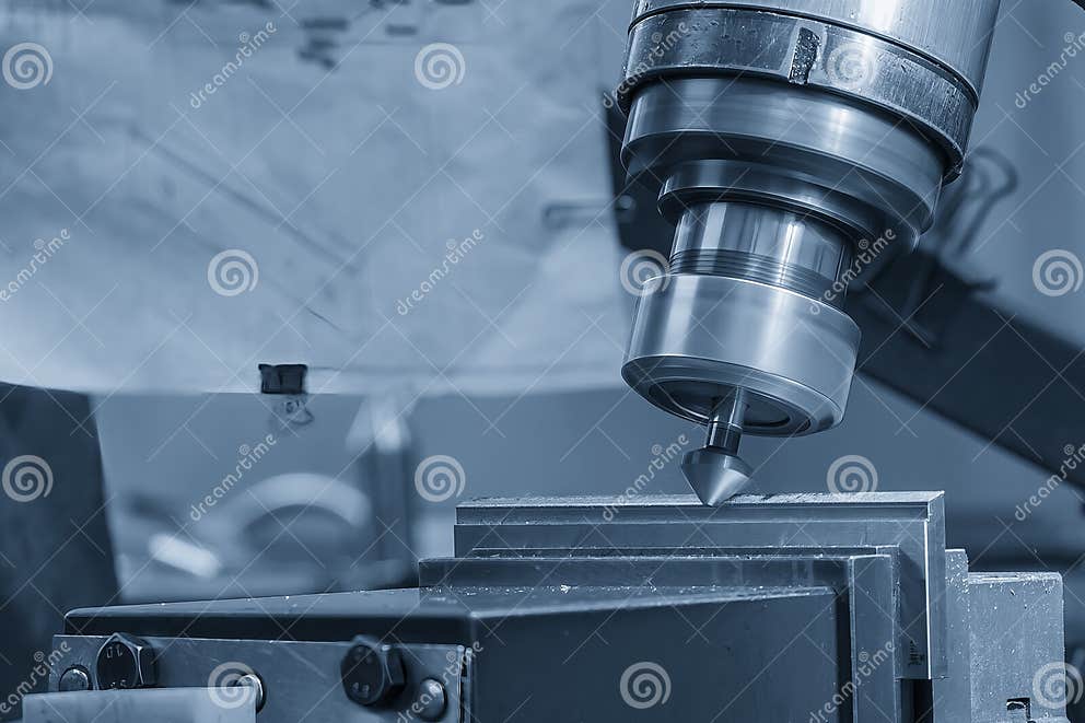 The Chamfer Process on NC Milling Machine with Lighting Effect Stock ...