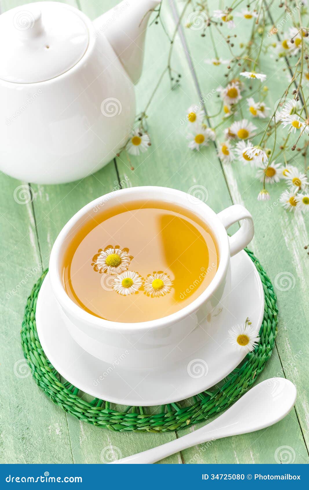 Chamomile tea stock photo. Image of fruit, beverage, healthful - 34725080