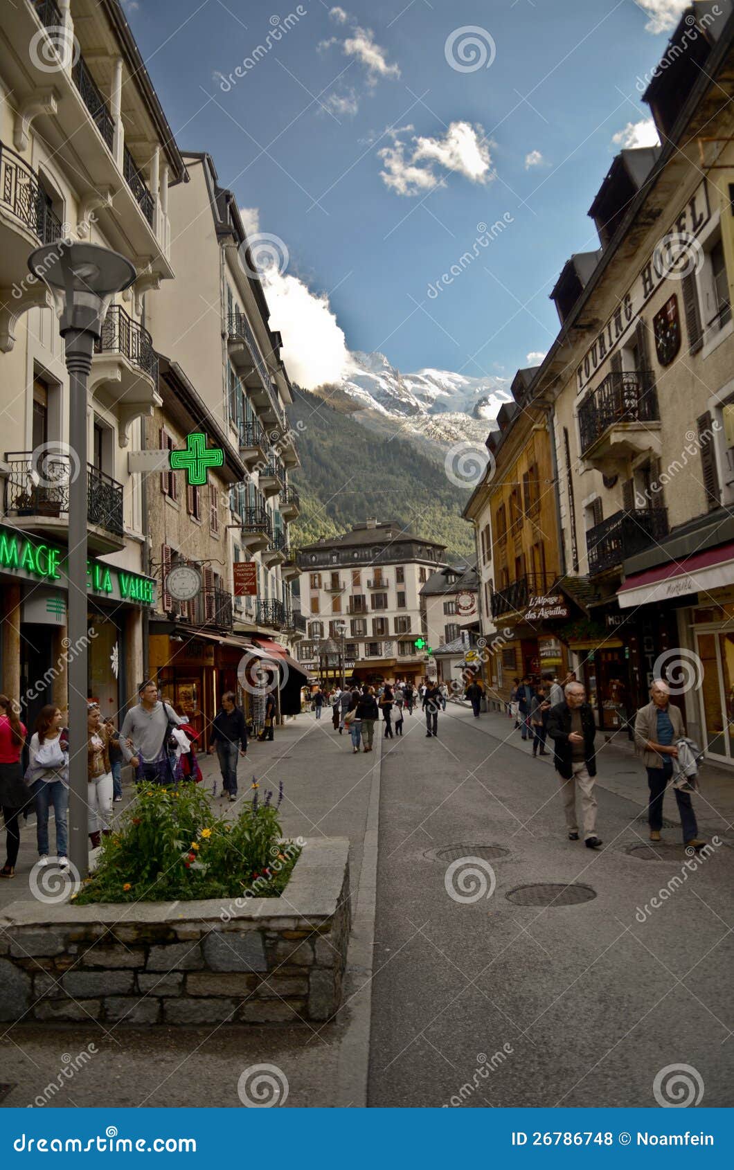 Chamonix, France Street View Editorial Stock Photo - Image of travel ...