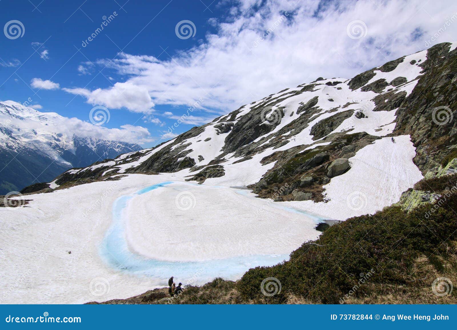 Chamonix High Altitude Lake Lac Blanc Foto de Stock - Imagem de europa ...