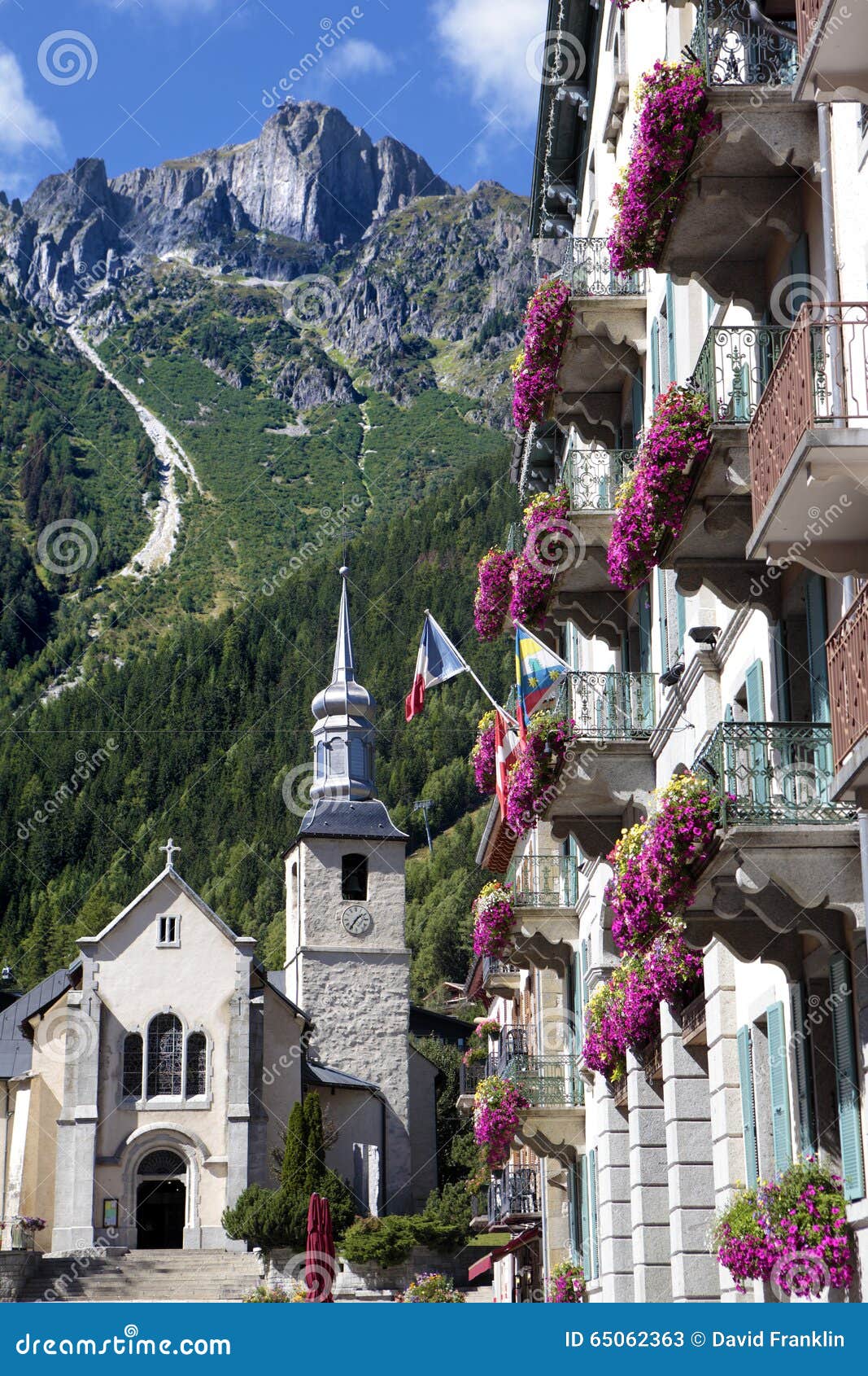 Chamonix Mont Blanc Village Square, France Stock Image - Image of ... Chamonix Mont Blanc Village Square, France Stock Image - Image of ...