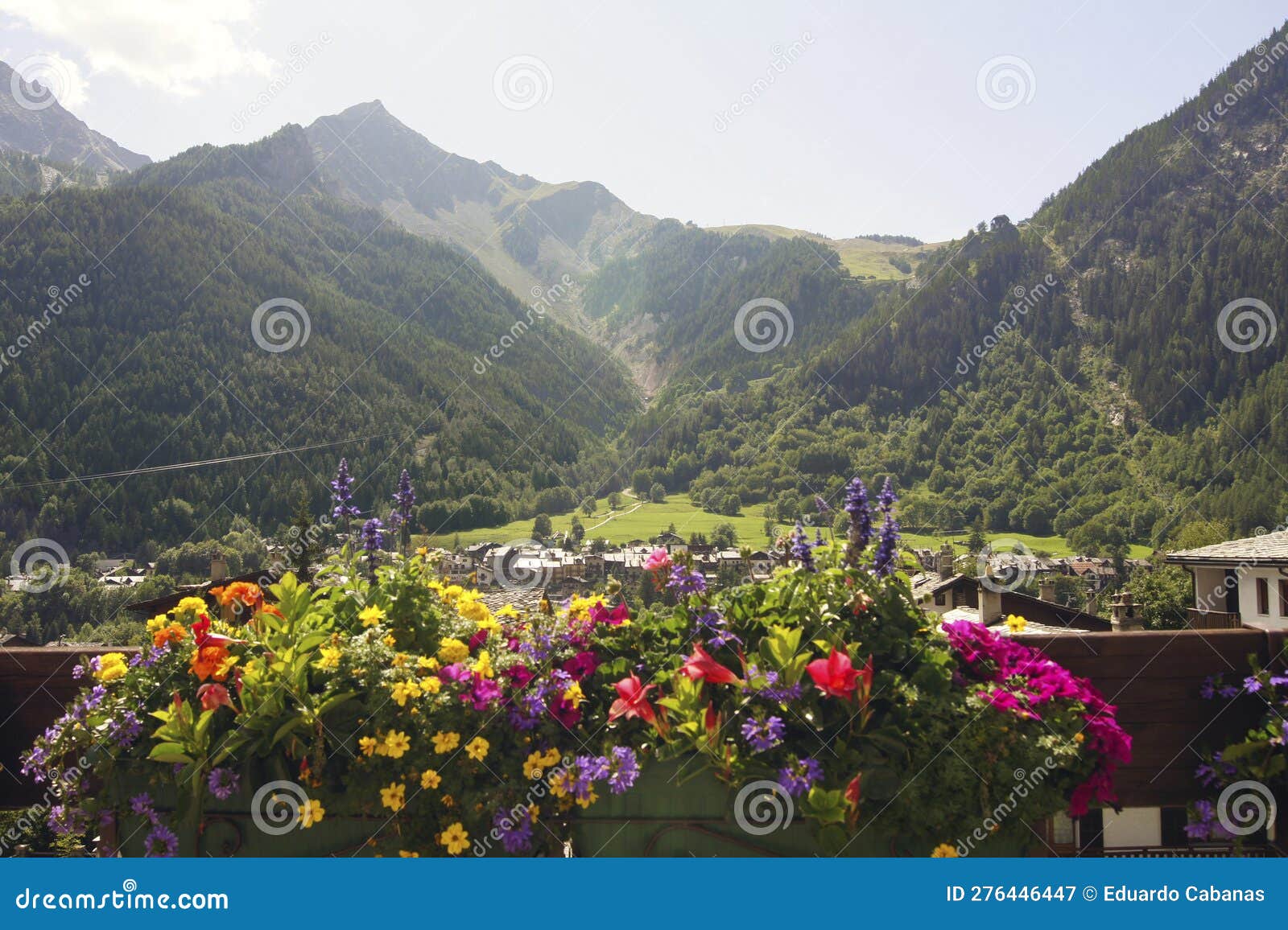 Chamonix Mountains Landscape in Spring, France Stock Image - Image of ...