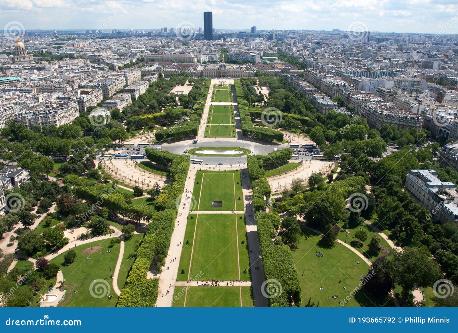 Champ De Mars, Paris, France Stock Photo - Image of landmark, european ...