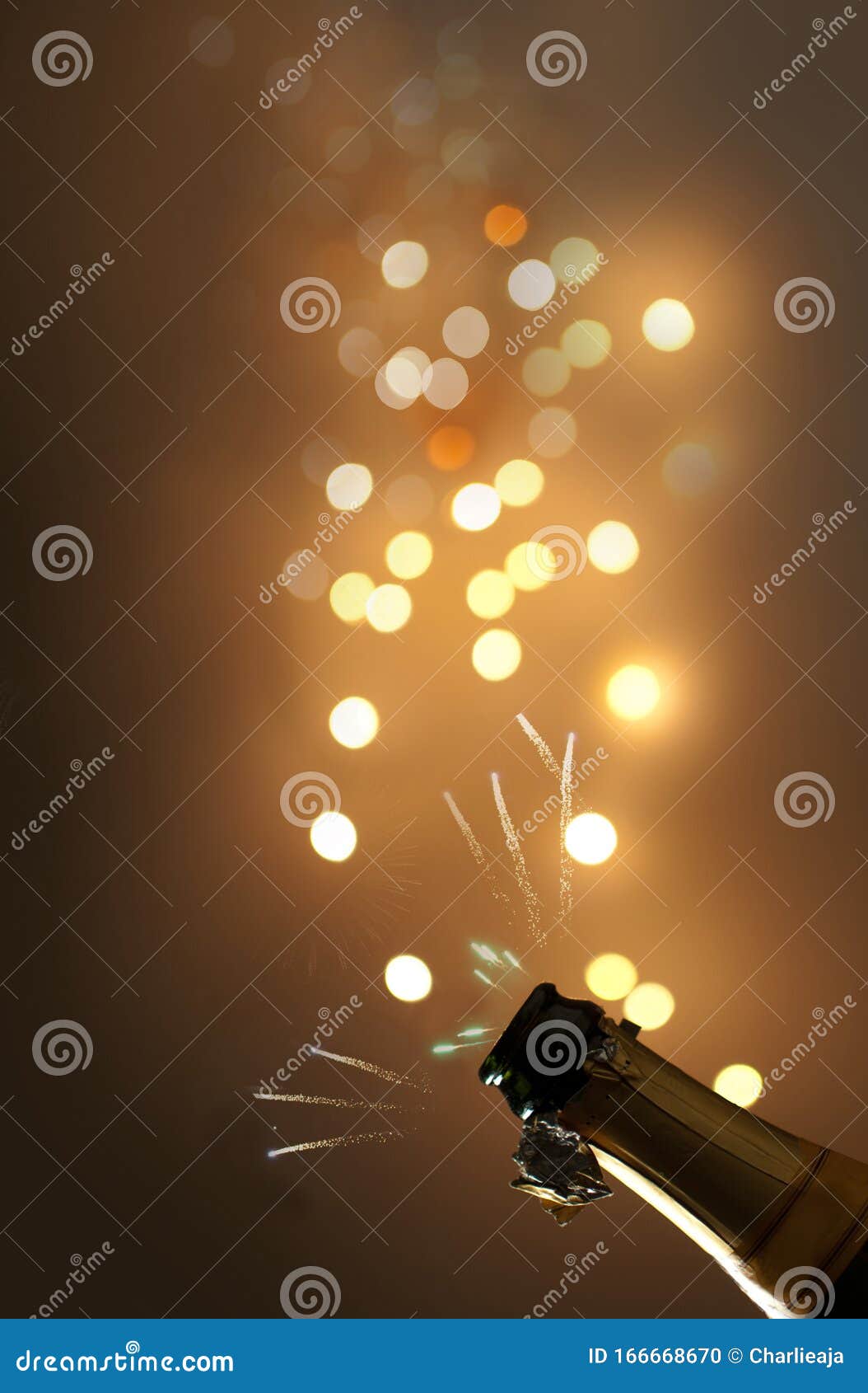 Champagne Bottle Explosion Opening Stock Photo - Image of display ...