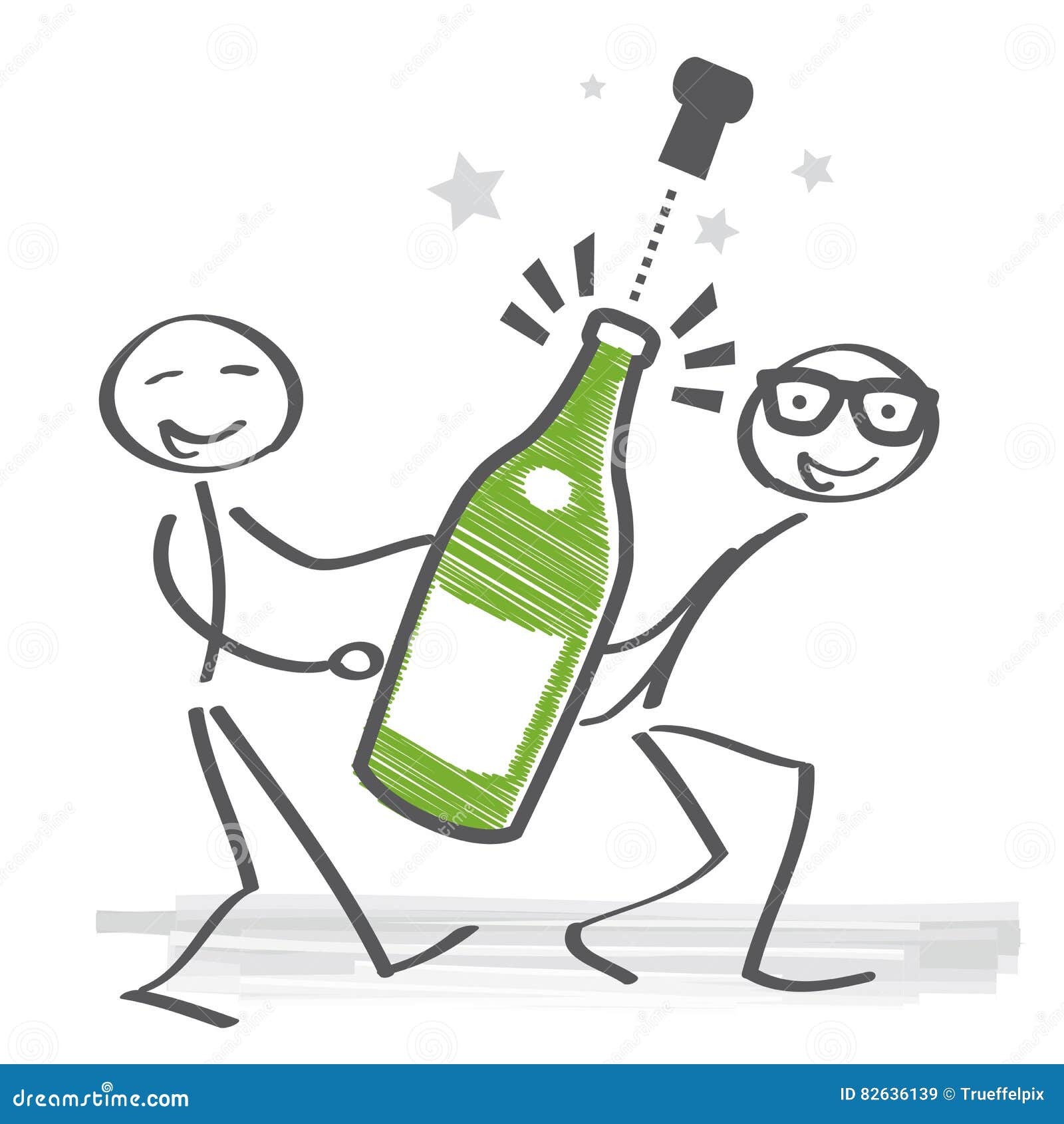 Champagne bottle explosion stock illustration. Illustration of drink ...