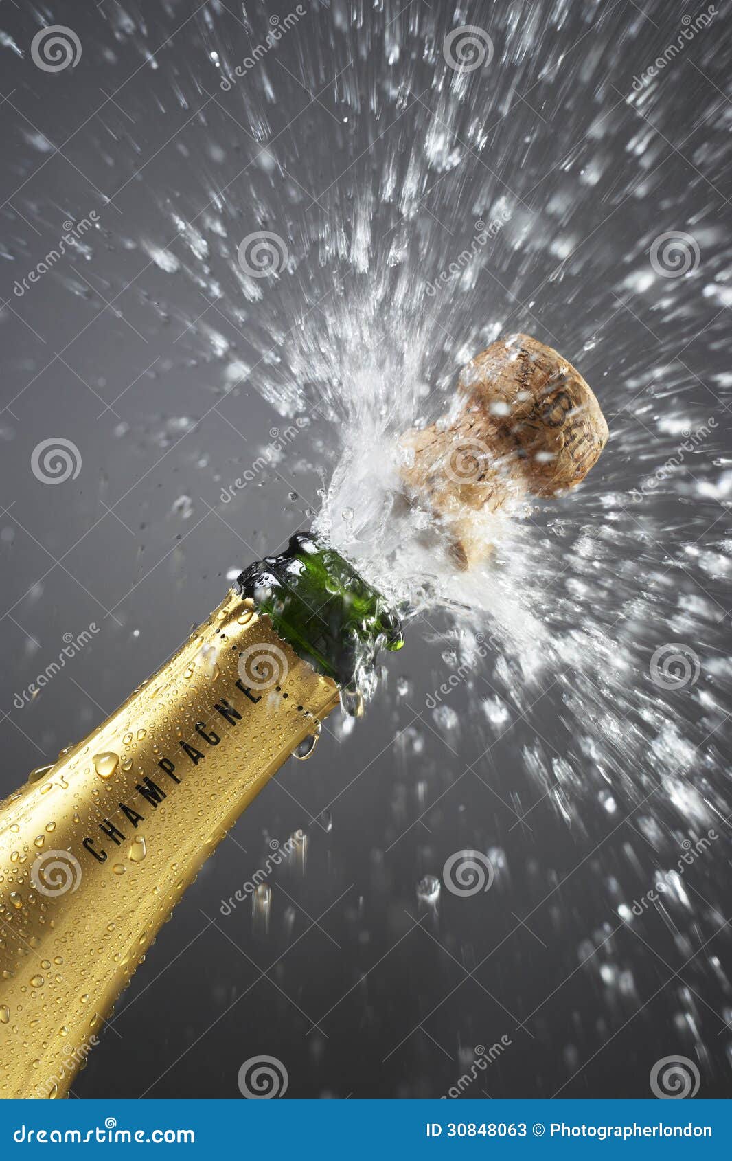 Champagne Bottle Popping Cork Close-up Editorial Stock Photo - Image of ...