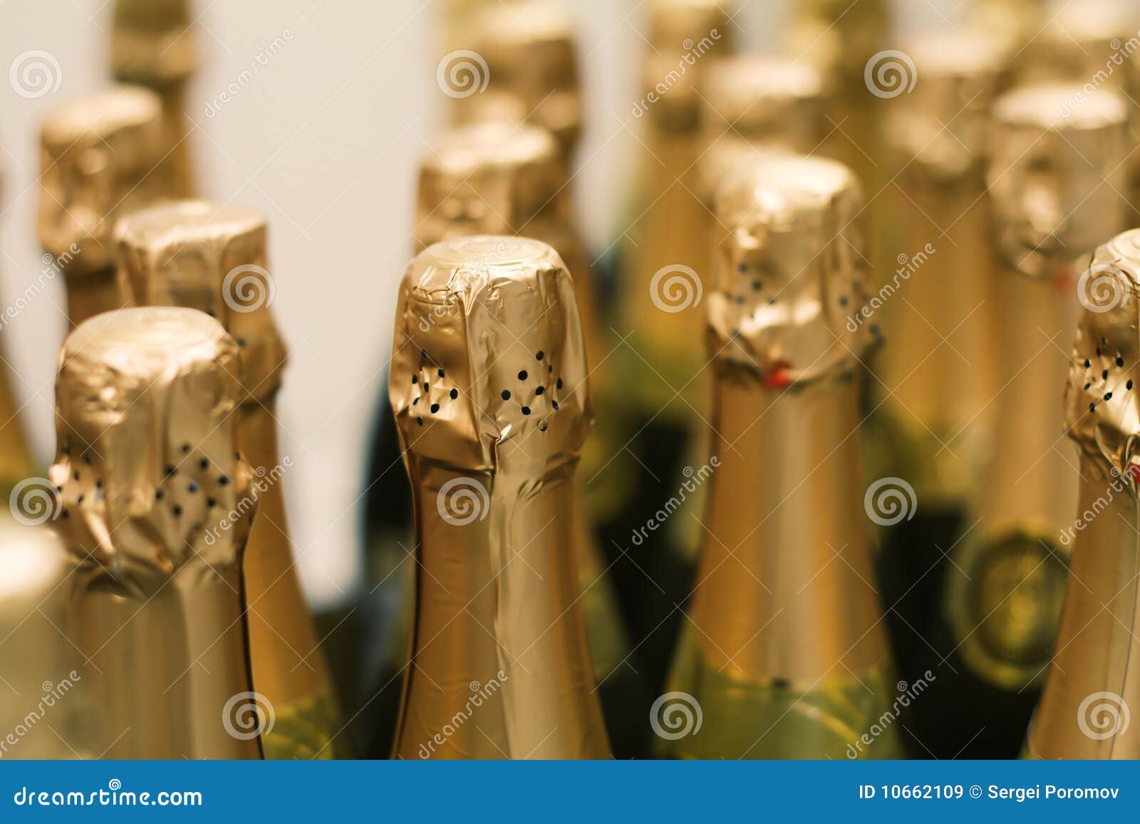 Champagne bottles stock image. Image of alcohol, group - 10662109