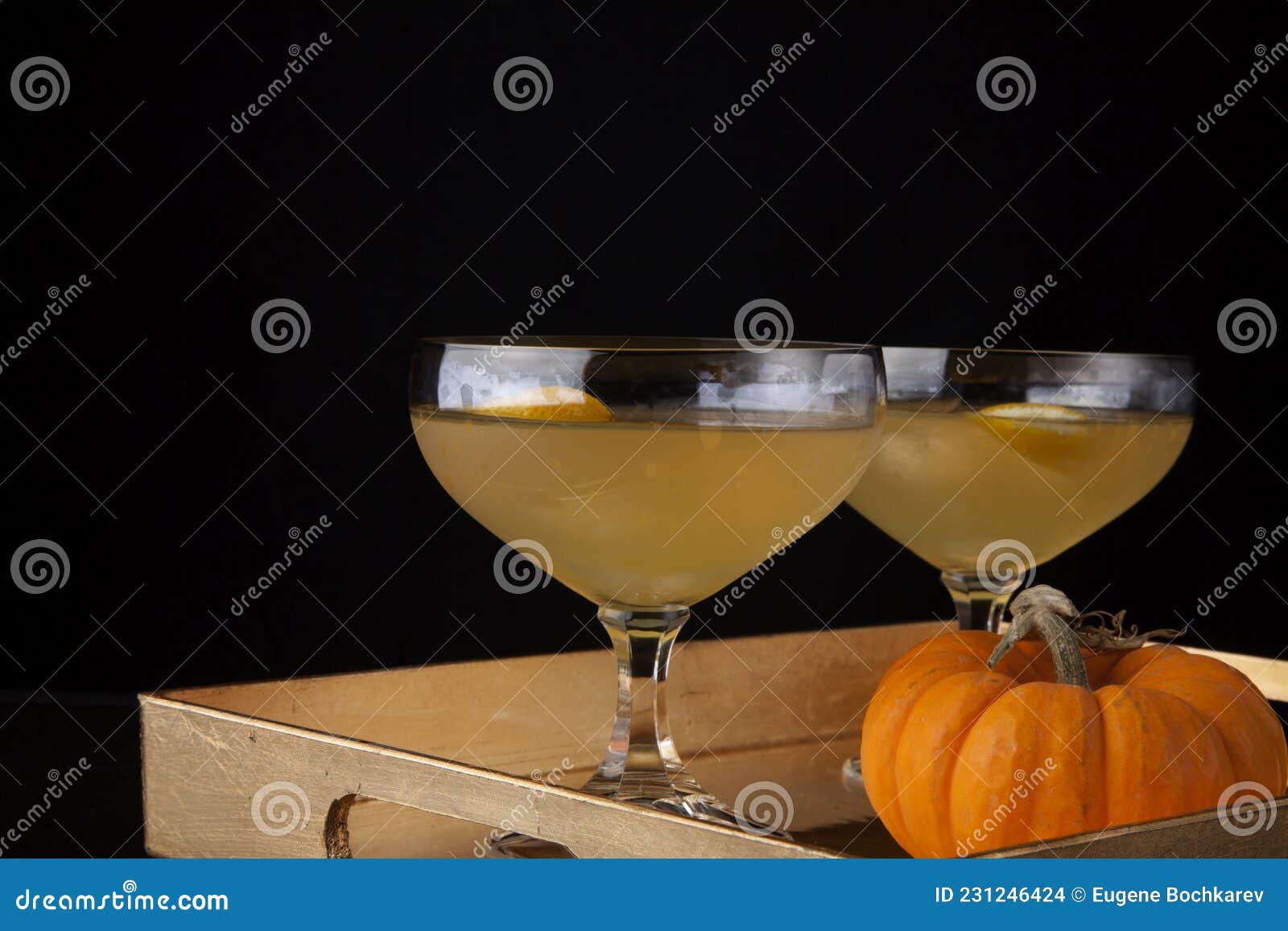 Champagne Cocktail - Fall Drinks Stock Photo - Image of cocktails ...