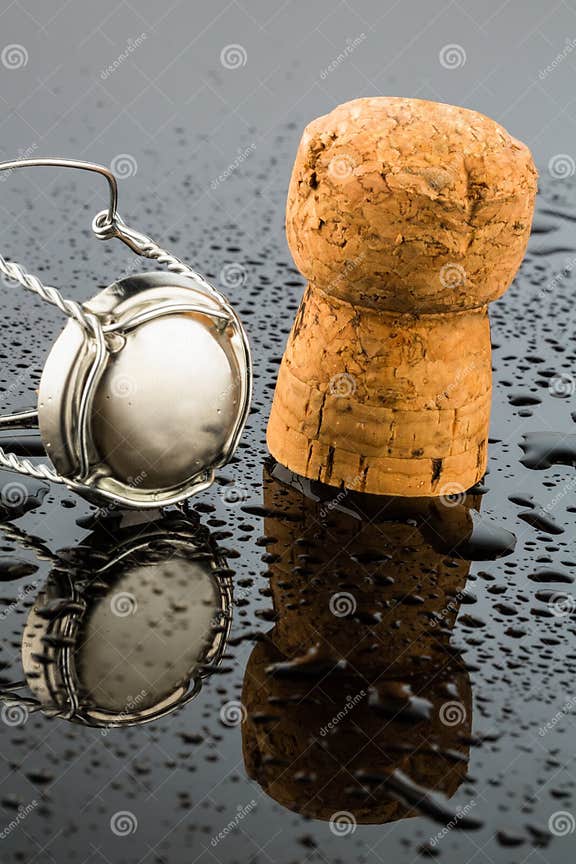 Champagne corks and clasp stock image. Image of drinker - 29385069