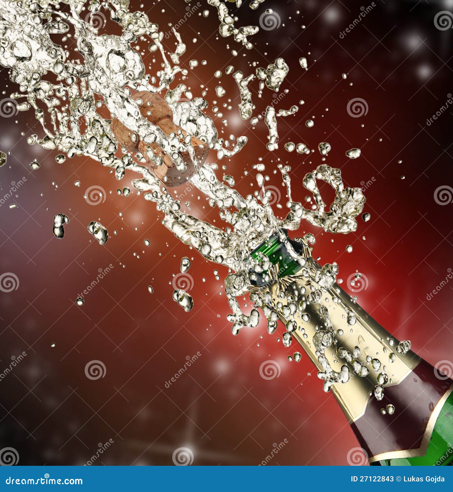 Champagne explosion stock image. Image of splash, christmas - 27122843