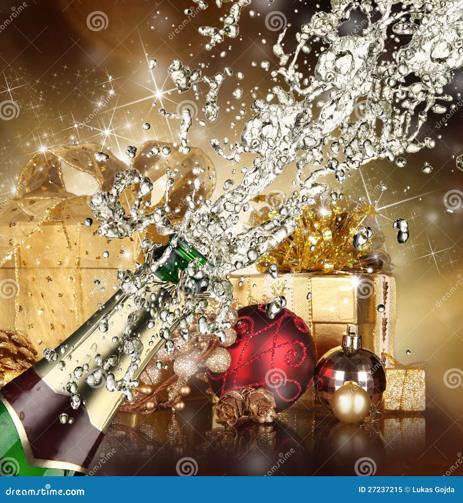 Champagne explosion stock image. Image of party, spray - 27237215