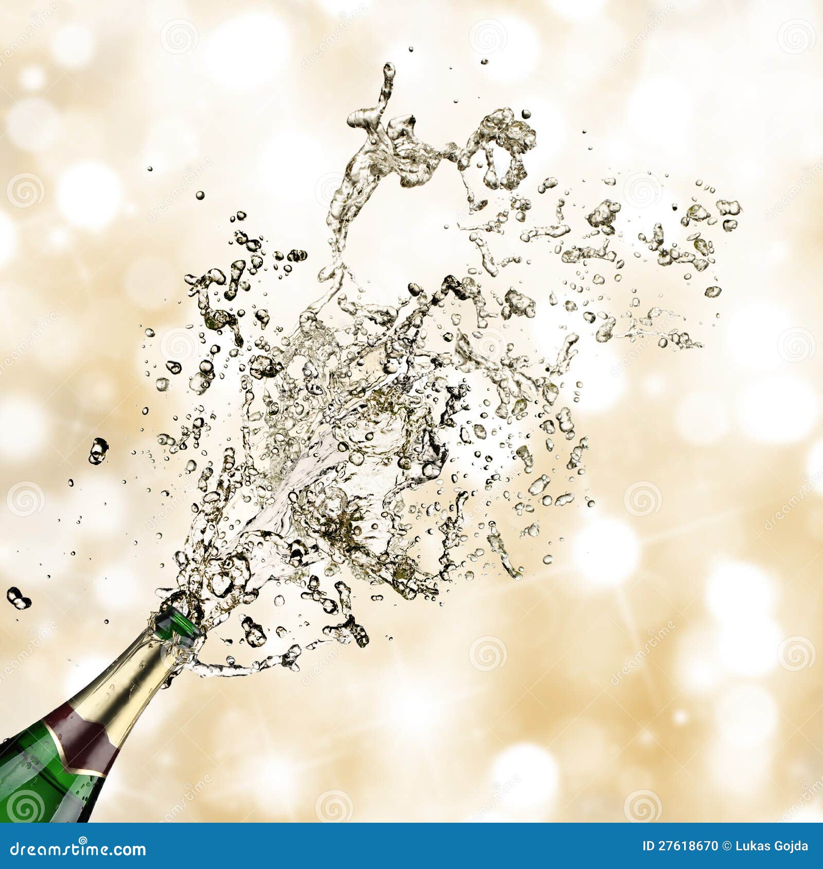 Champagne explosion stock photo. Image of champaign, splash - 27618670