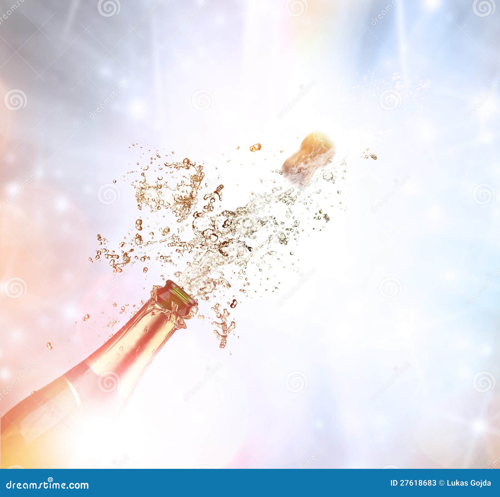 Champagne explosion stock image. Image of christmas, luxury - 27618683
