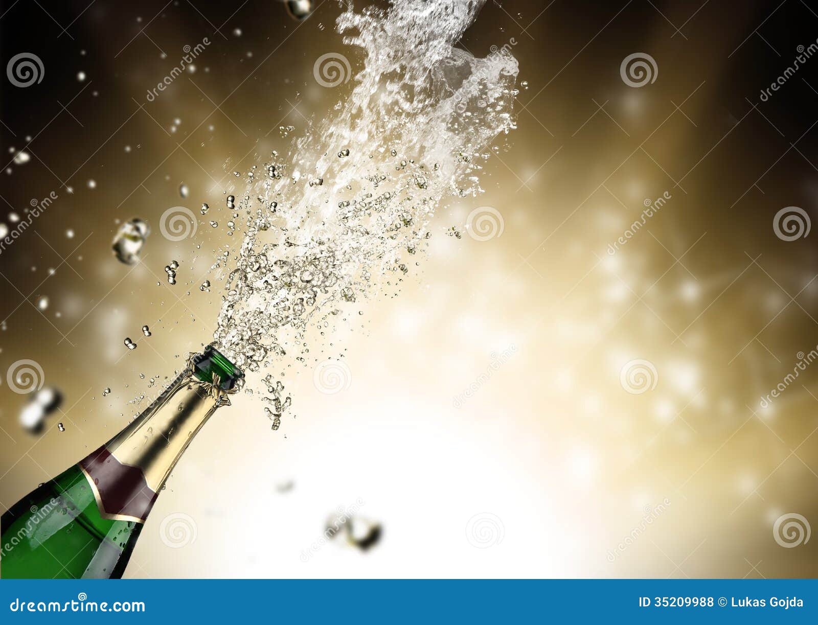 Champagne explosion stock photo. Image of liquid, cork - 35209988