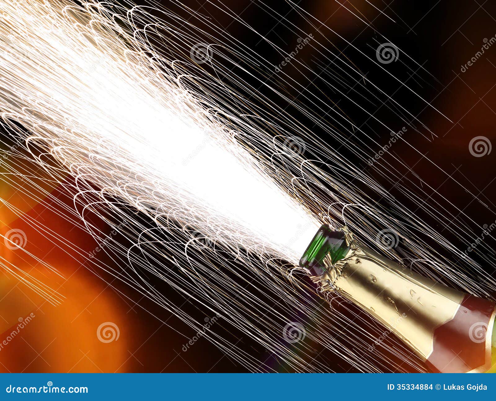 Champagne explosion stock photo. Image of spray, popping - 35334884