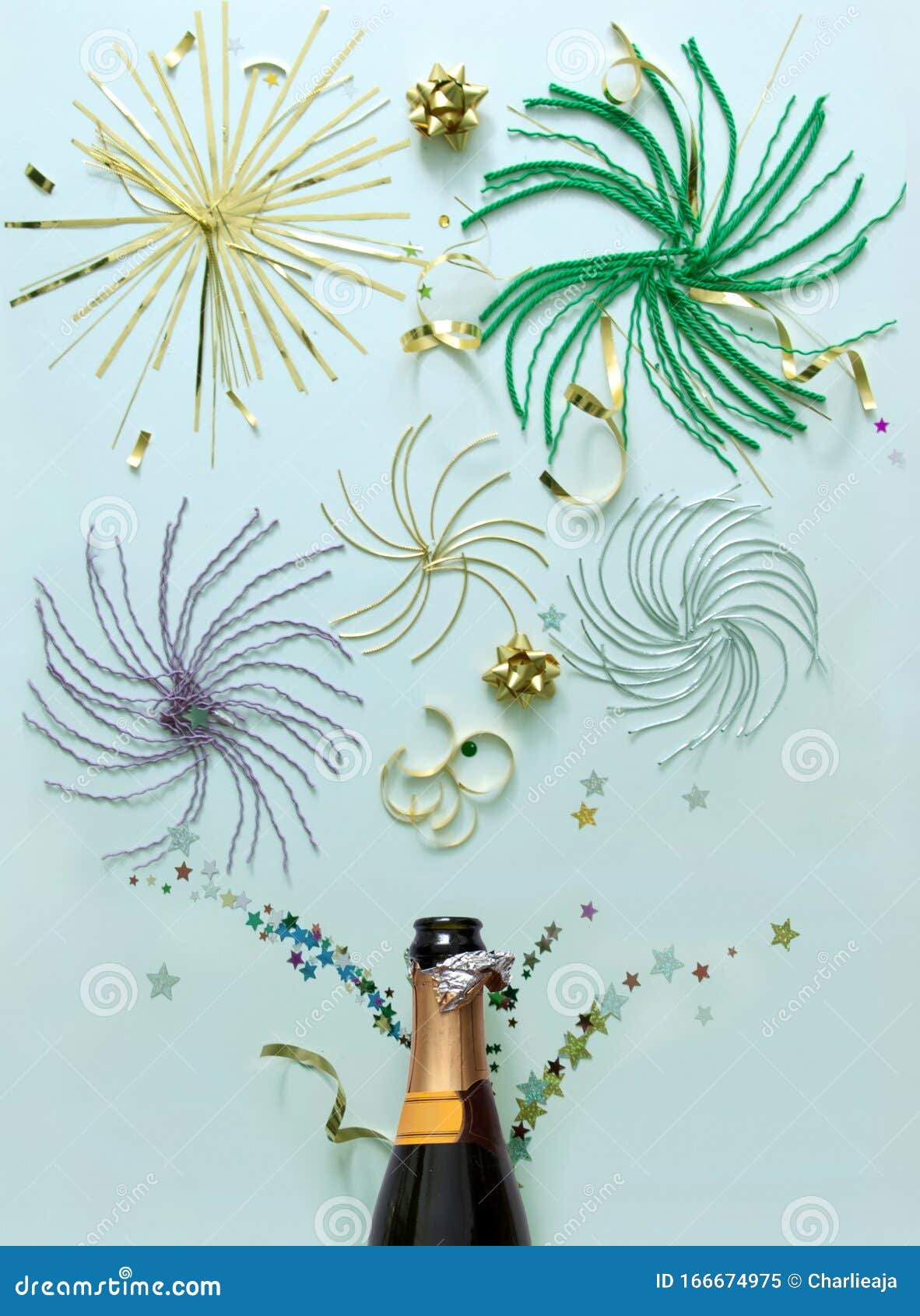 Champagne firework display stock image. Image of wine - 166674975
