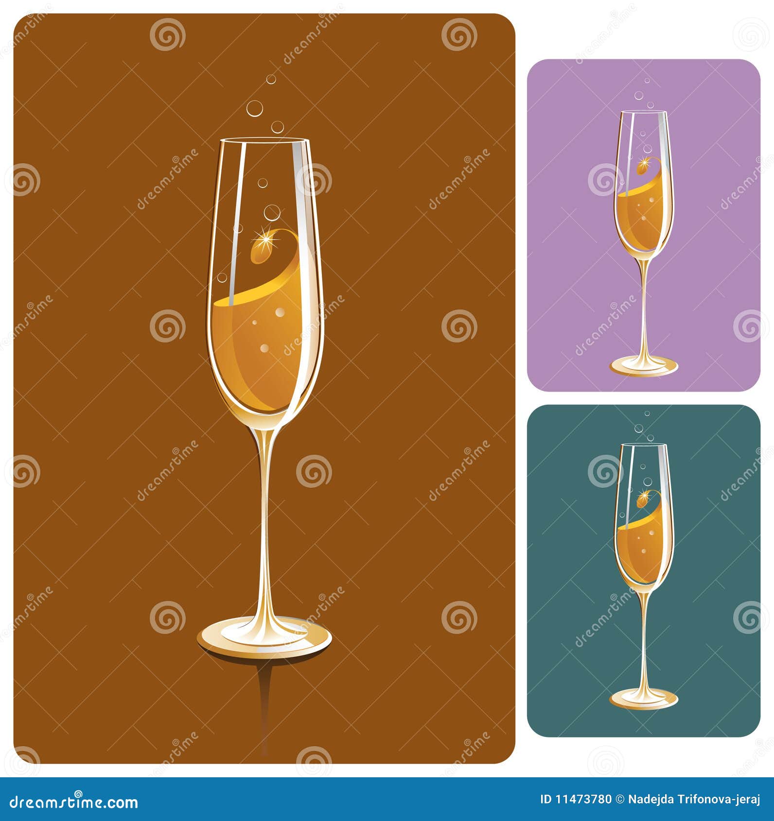 Champagne glass stock vector. Illustration of sparkle - 11473780