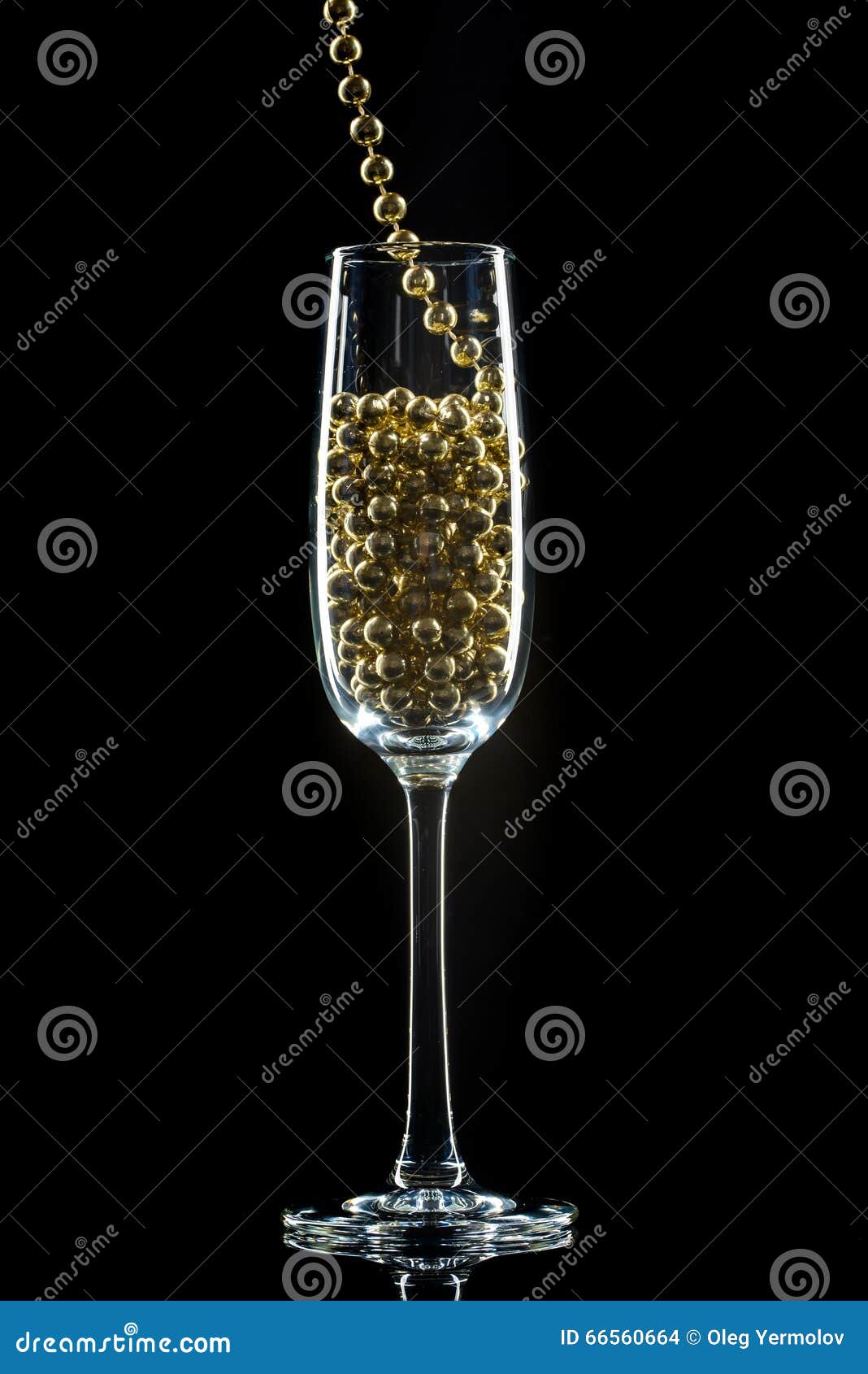 Champagne Glass and Decorations Stock Photo - Image of decorations ...