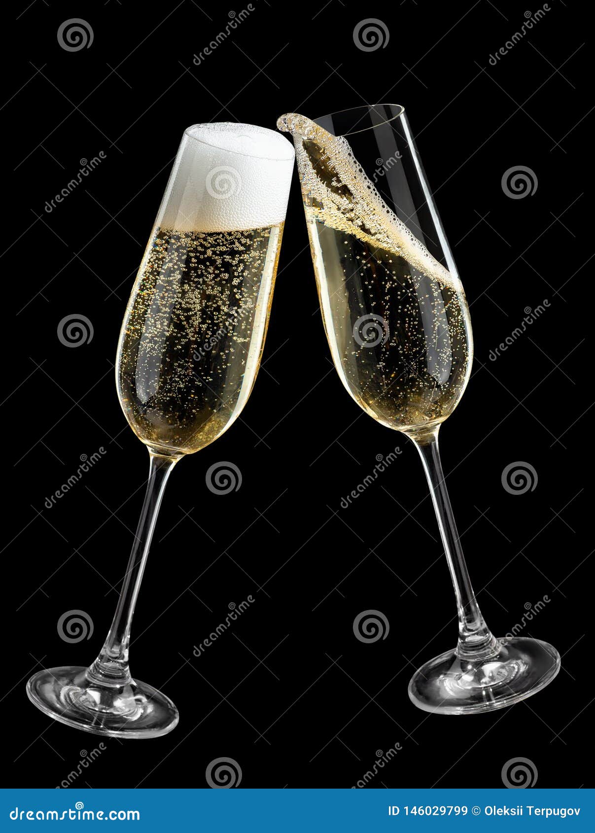 Champagne Glasses Making Toast Stock Illustration - Illustration of ...