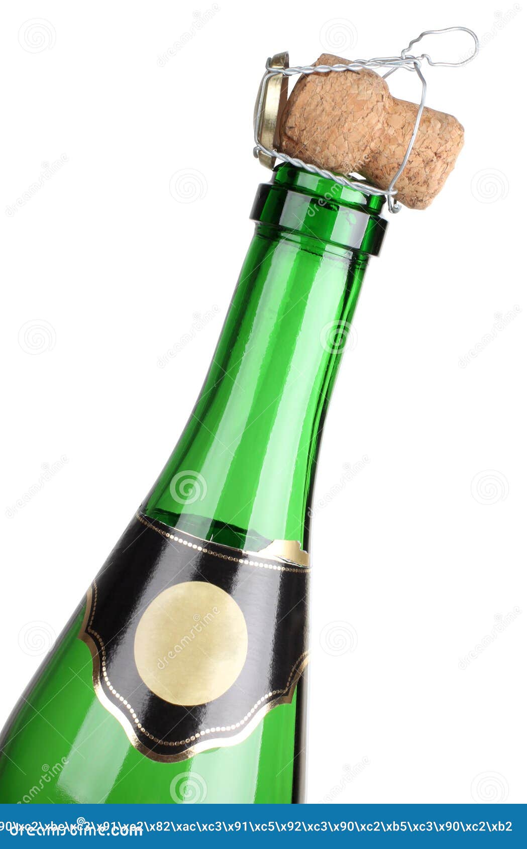 Champagne green bottle stock image. Image of bottle, cuisine - 22344123