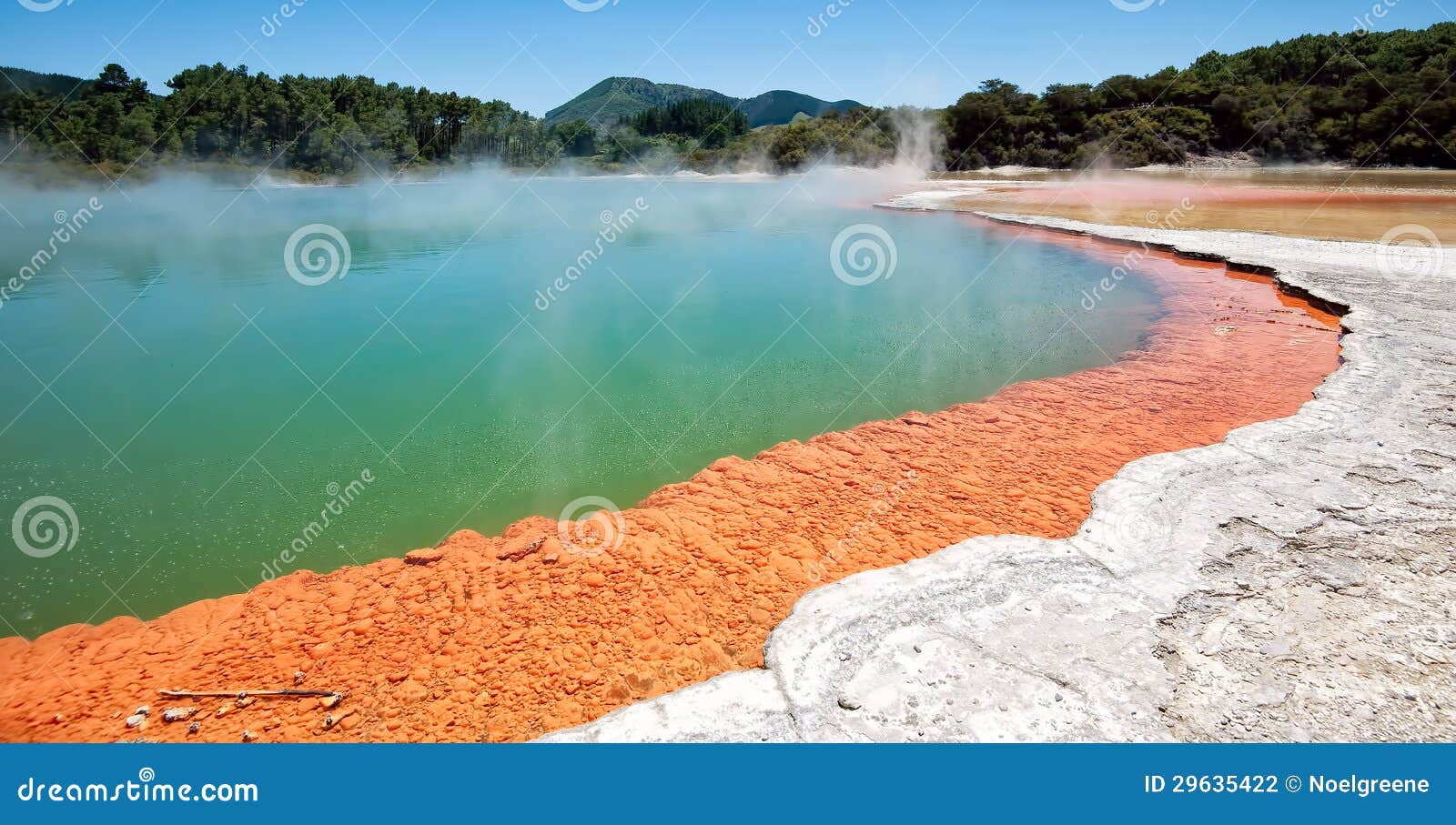 Champagne Lake, rotorua stock photo. Image of lake, geysers - 29635422