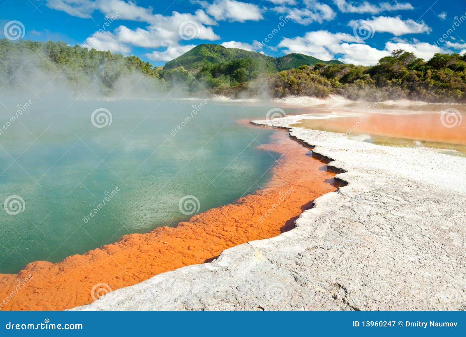 Champagne Pool stock image. Image of travel, edge, steaming - 13960247