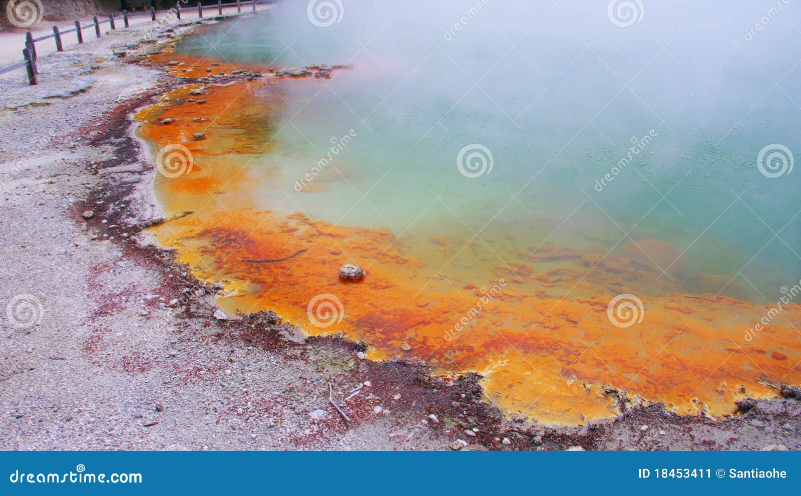 Champagne Pool stock image. Image of zealand, temperature - 18453411
