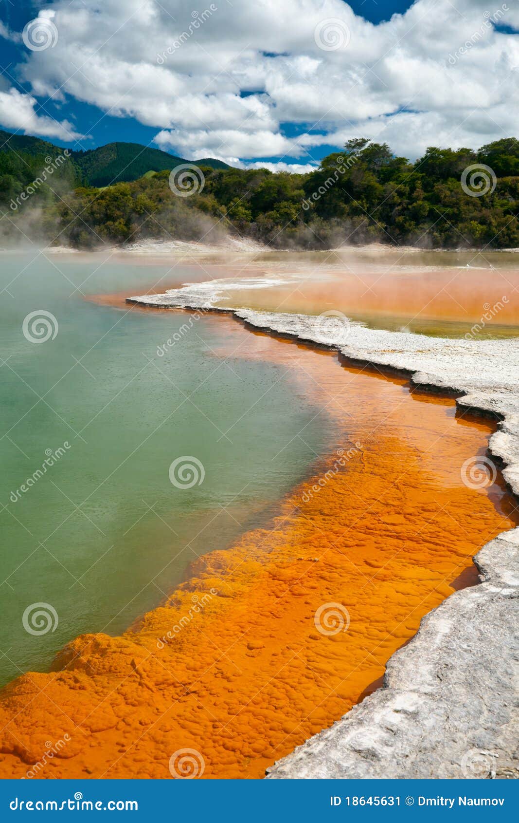 Champagne Pool stock image. Image of smoke, summer, nature - 18645631