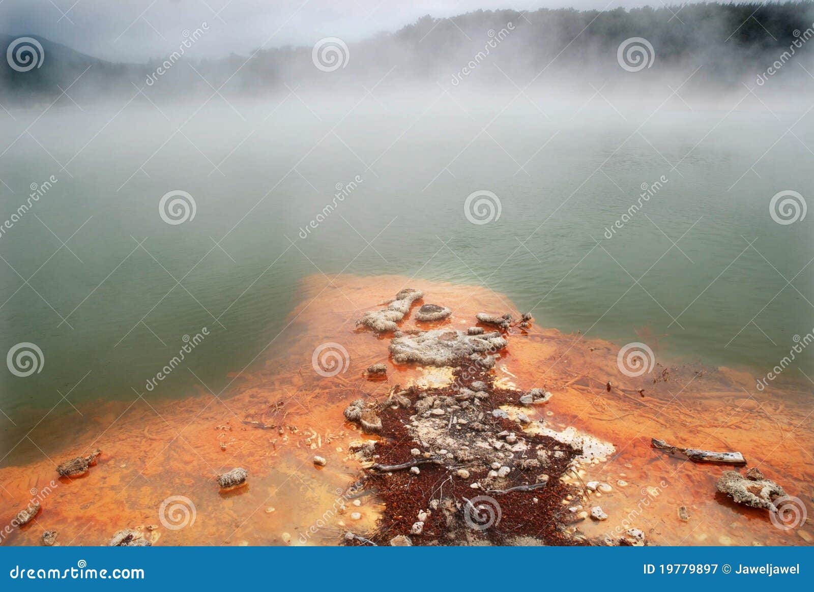 Champagne pool stock image. Image of lake, geyser, brimstone - 19779897