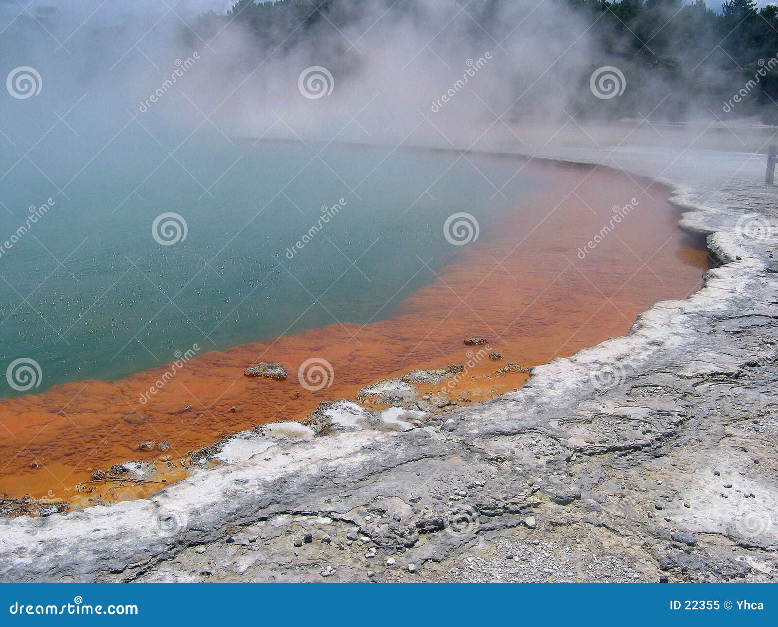 Champagne Pool - Natural Geothermal Pool Stock Image - Image of island ...