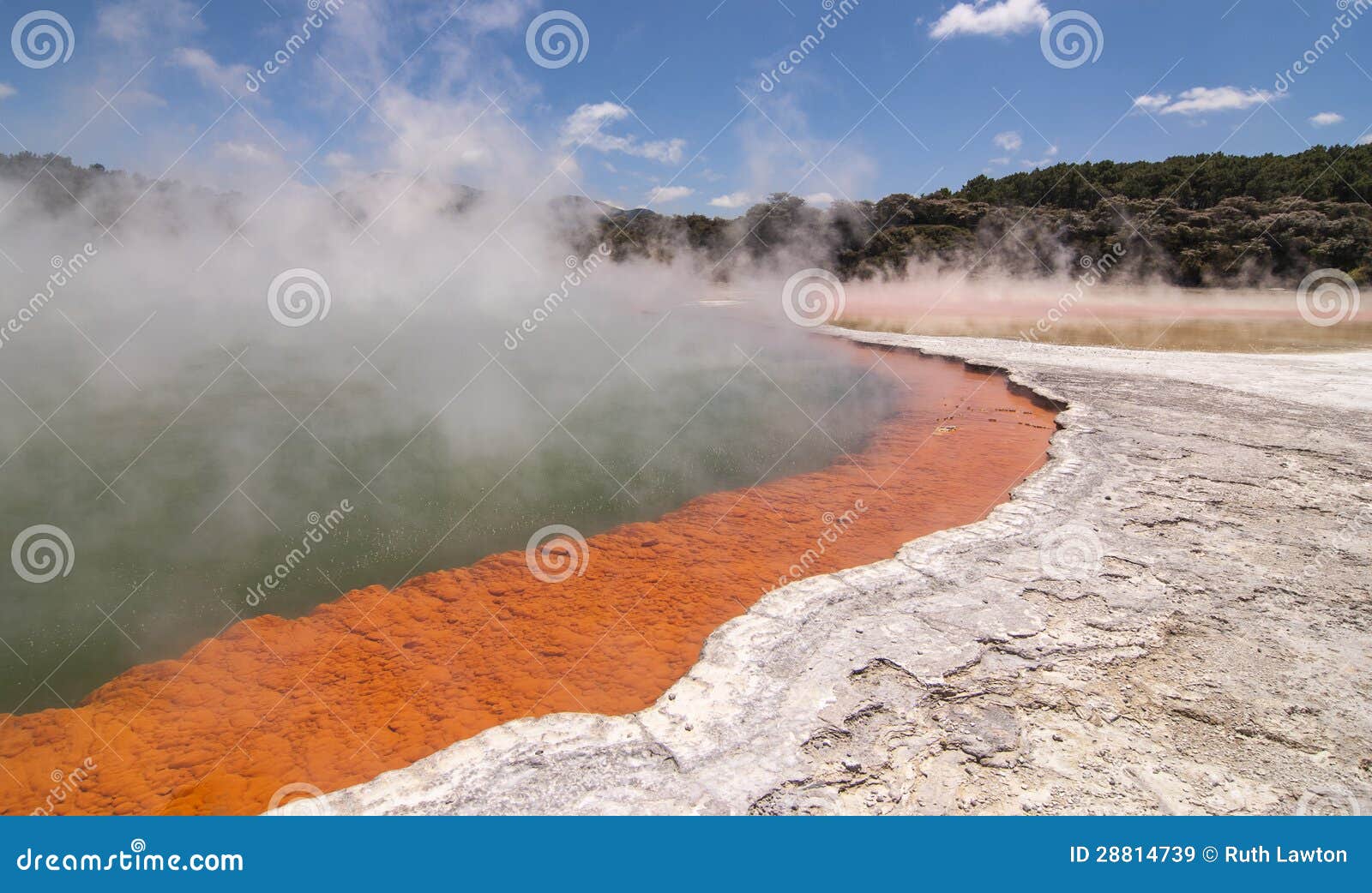 Champagne Pool At Wai-o-Tapu Thermal Park Royalty-Free Stock Image ...