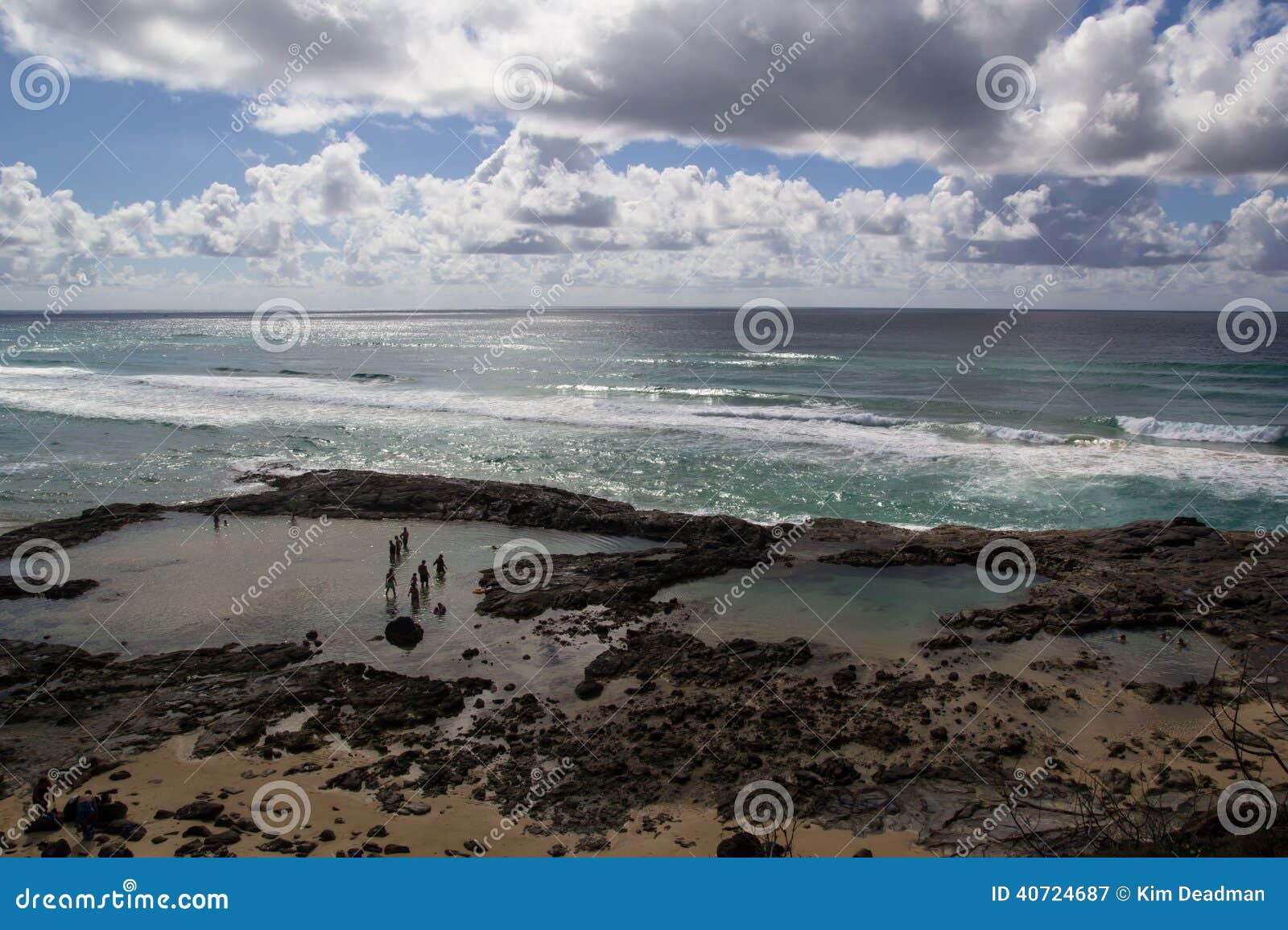 Champagne Pools stock image. Image of tourist, beach - 40724687
