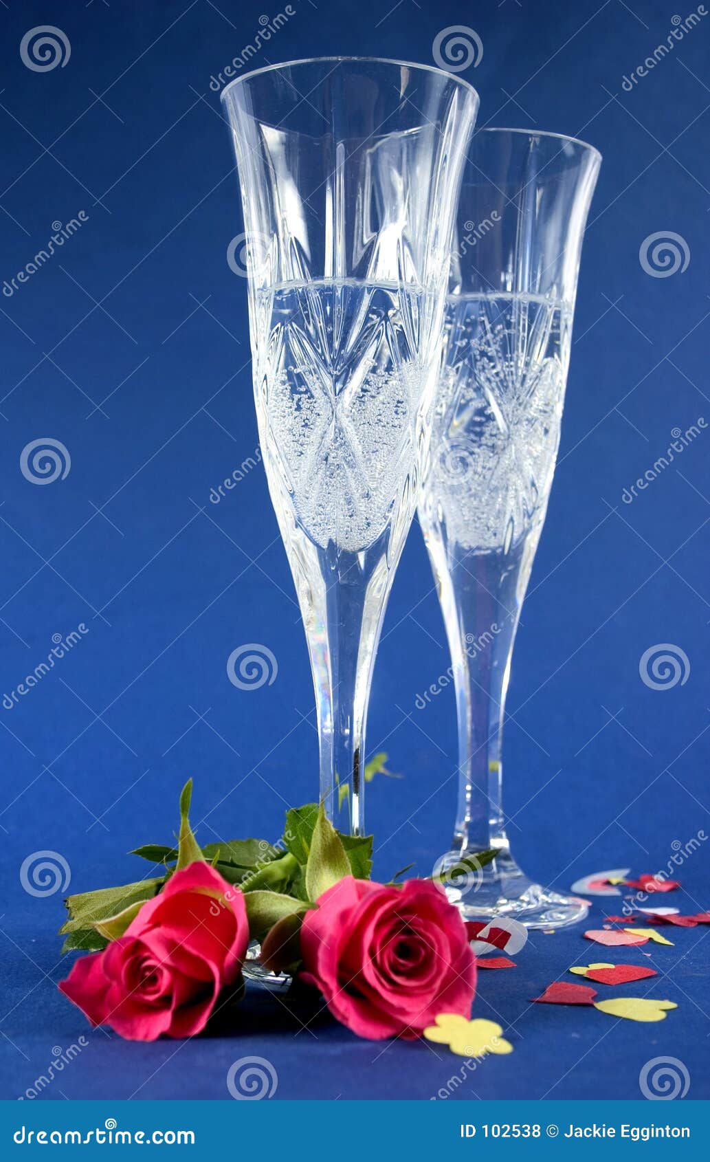 Champagne and roses stock photo. Image of wine, blue, wedding - 102538