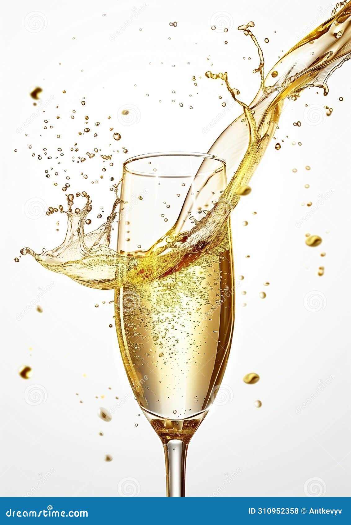 Champagne splash stock illustration. Illustration of gold - 310952358