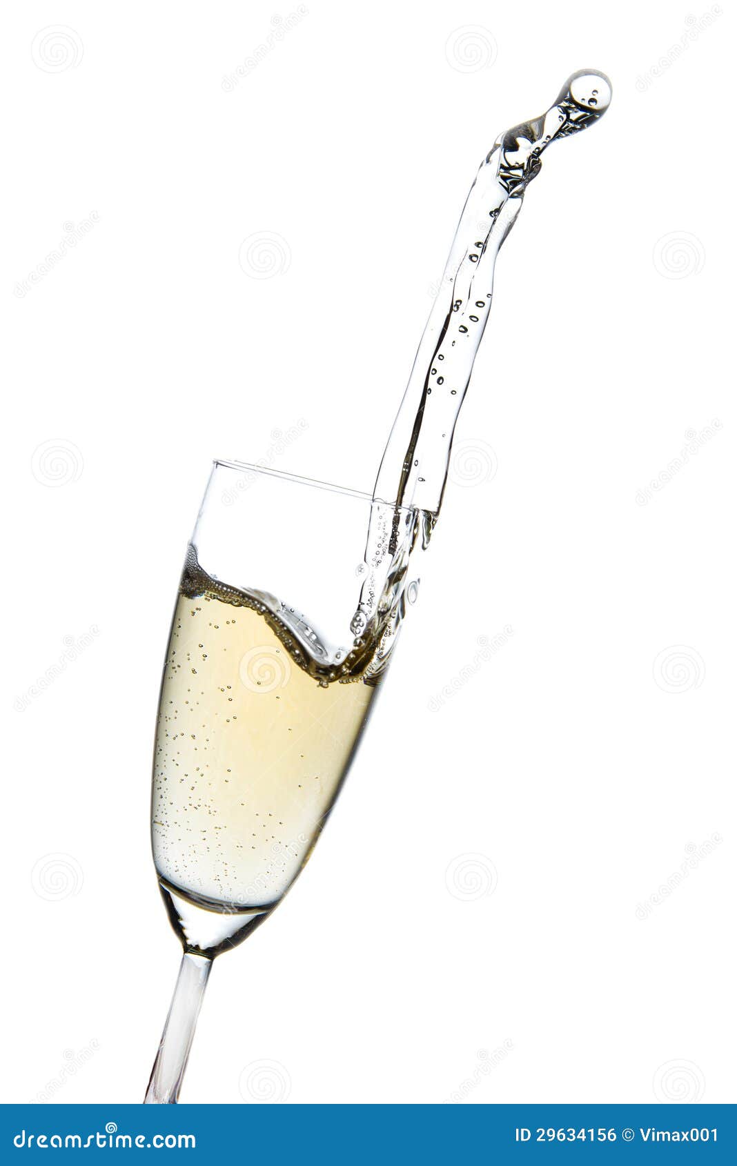 Champagne Splash from a Glass Stock Photo - Image of celebrate, drop ...
