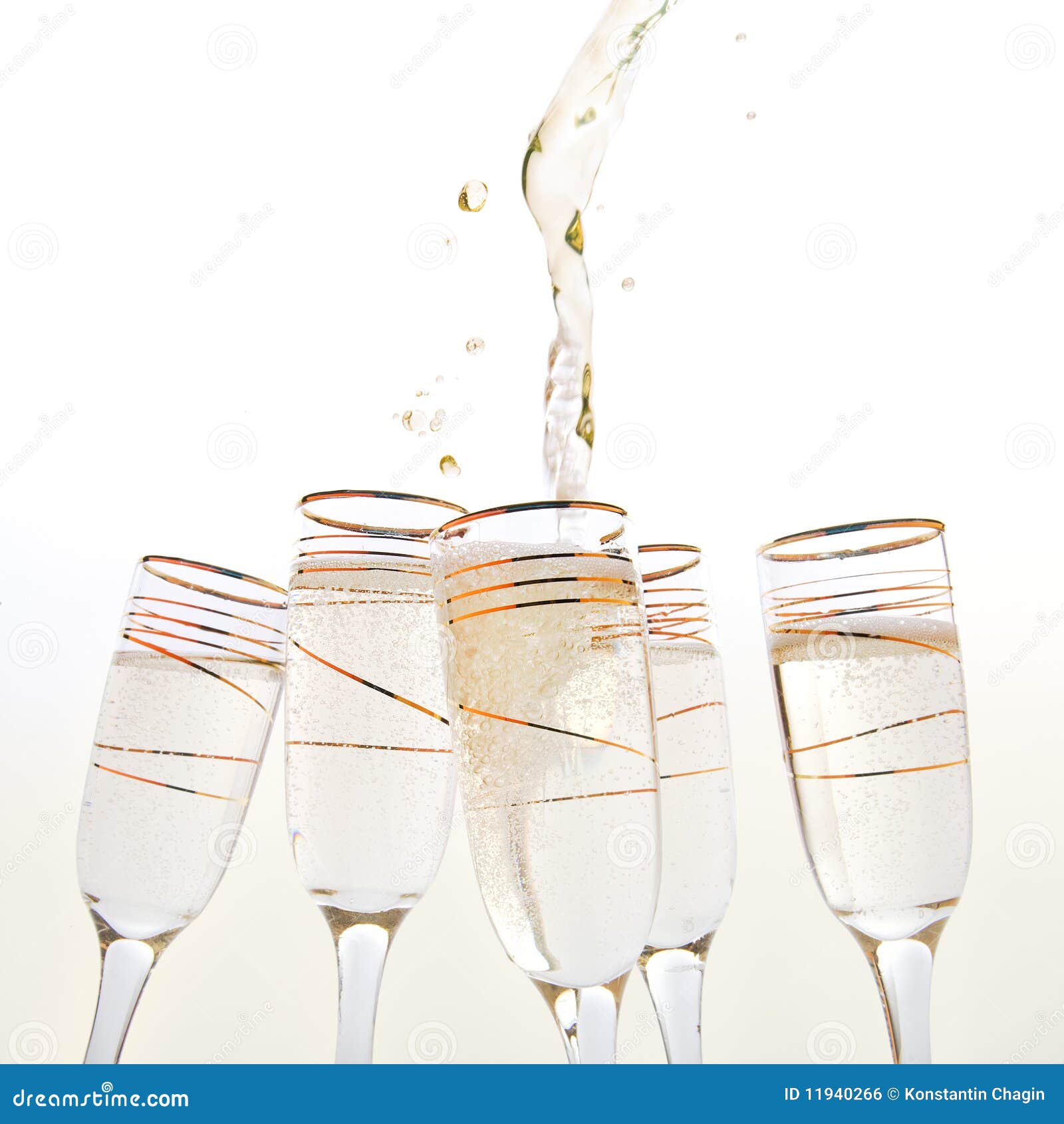 Champagne Splashes. Silver. Stock Photo - Image of flutes, victory ...