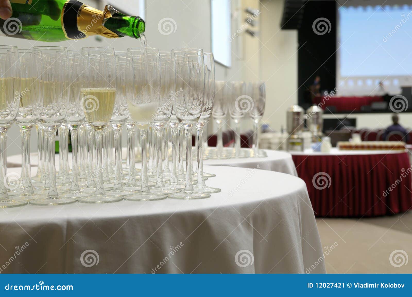 Champagne Welcome for Guests. Stock Image - Image of ceremony ...